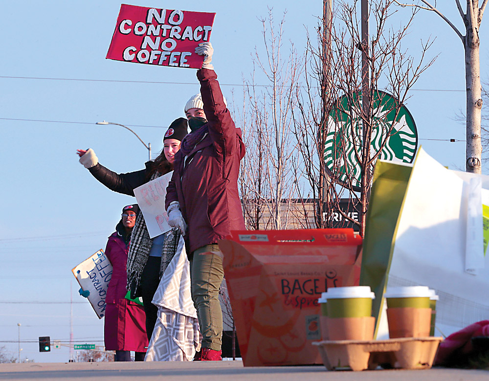 Starbucks workers strike at more than 100 stores | News, Sports, Jobs - Altoona Mirror